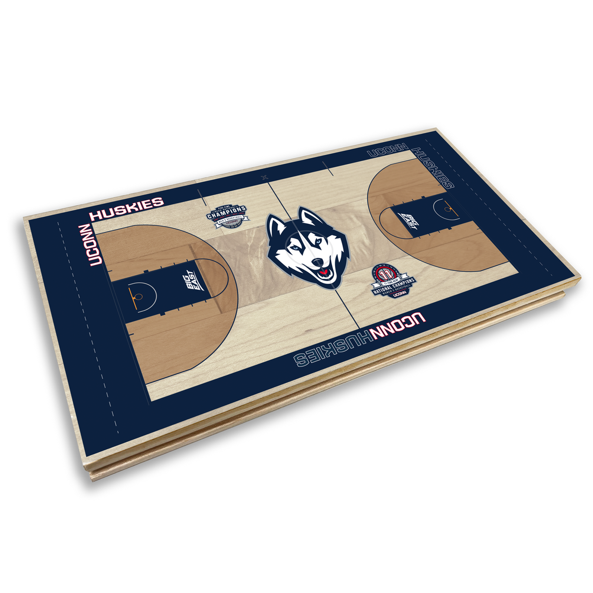 UConn Huskies Harry A. Gampel Pavilion 3-Point Area Mini Court – Artsman