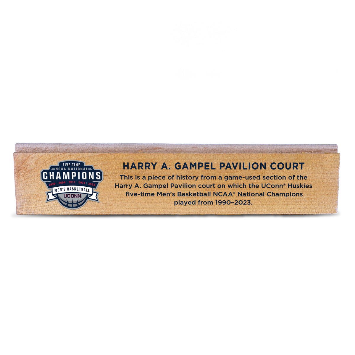 UConn Huskies Harry A. Gampel Pavilion Men's Championship Wood Block ...