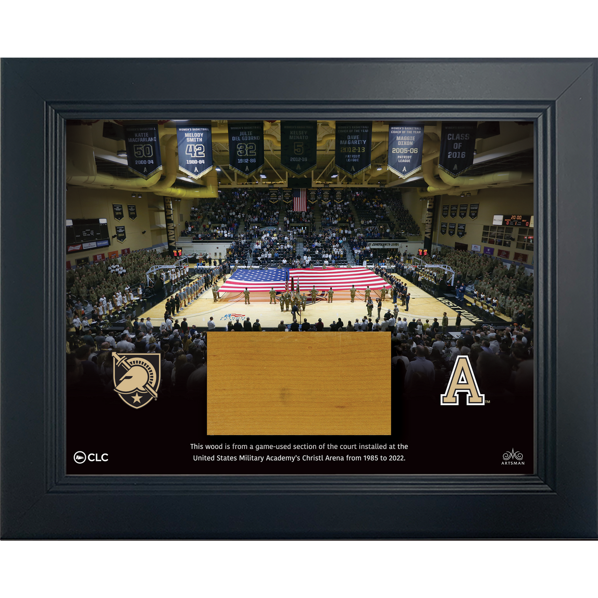 Army Black Knights Christl Arena American Flag Courtside Frame - 13"x1 ...
